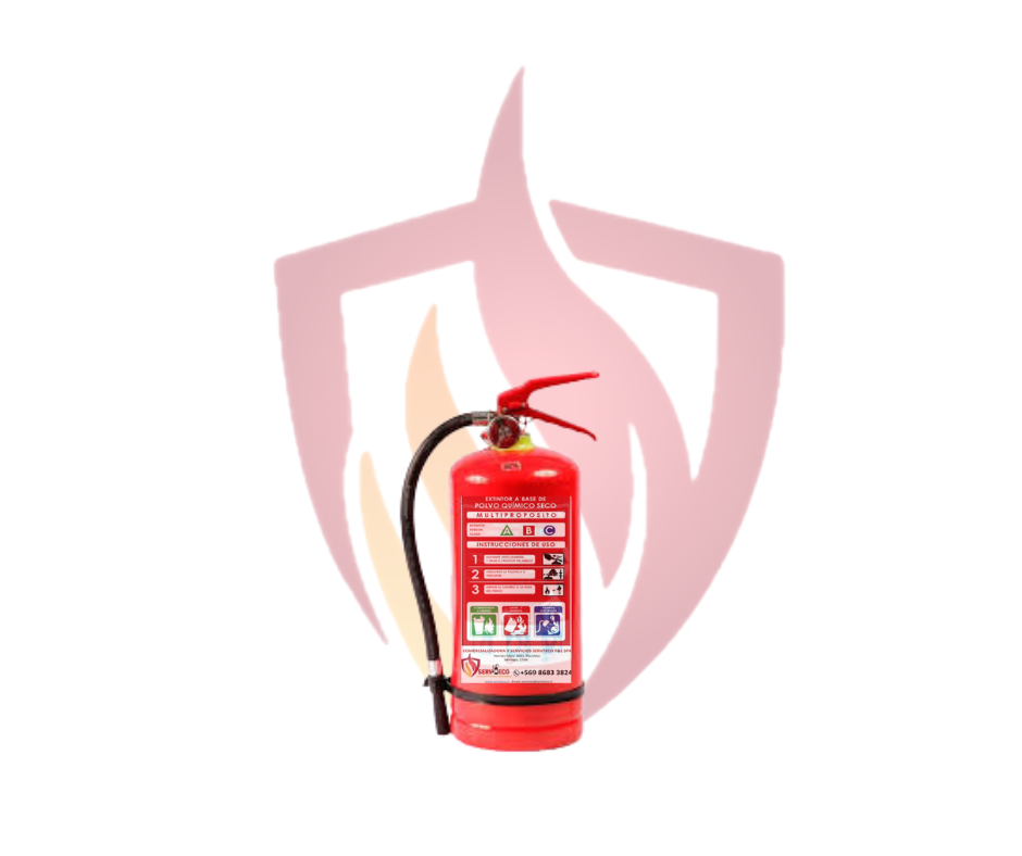 Extintor PQS 75% Clase ABC de 4KG | Servteco Extintores